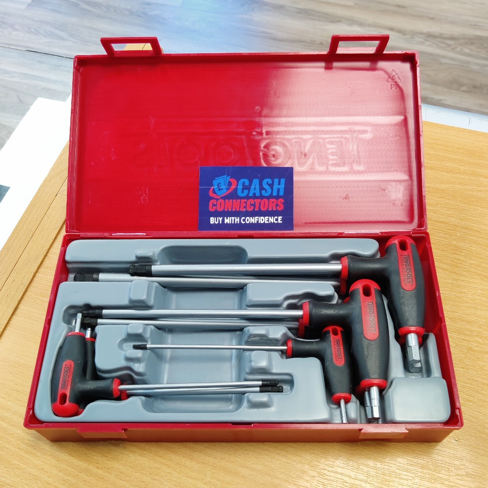 Pre-owned Teng Metric Hex T-Handle Allen Driver Set 2.5-8mm, 7 Piece ...